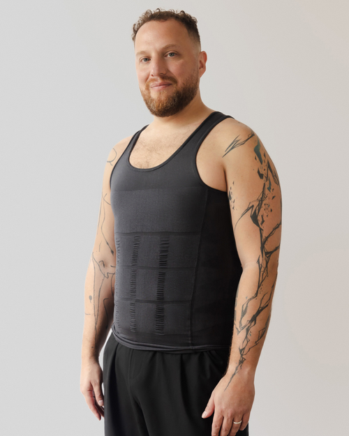 Shaperluv Men's Compression Tank S-2XL in Black, White & Grey ...